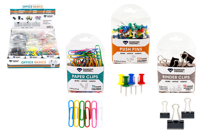 Office Basics Assortment (Clips & Pins) – Hooked on Pickin'