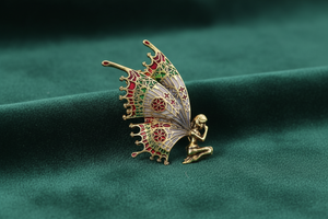 Gold Butterfly Wing Fairy Brooch – Hooked on Pickin'