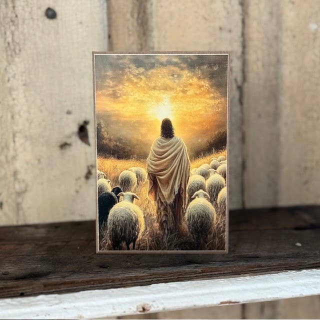 Our Shepherd Block Tabletop Sign – Hooked on Pickin'