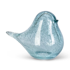 6.5"L Ice Blue Bubble Glass Bird Figurine – Hooked on Pickin'