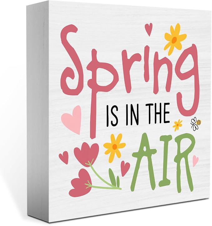 Spring Decor, Spring Decorations for Home Office, Spring Sign, Spring ...