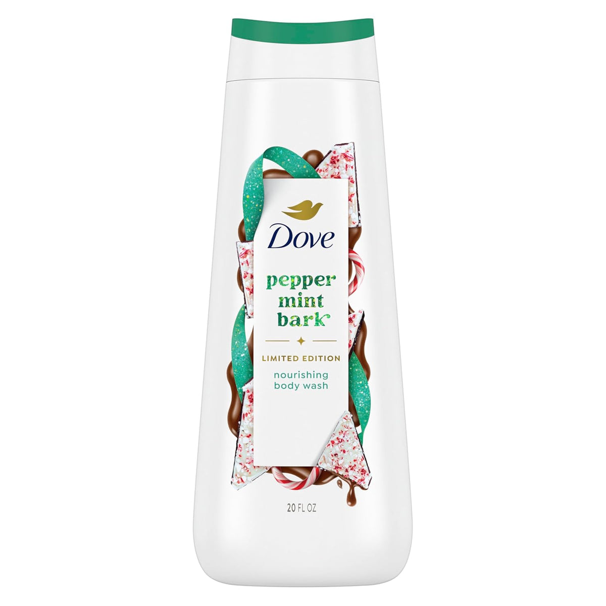 Dove Limited Edition Holiday Treats Body Wash Peppermint Bark for Deep ...