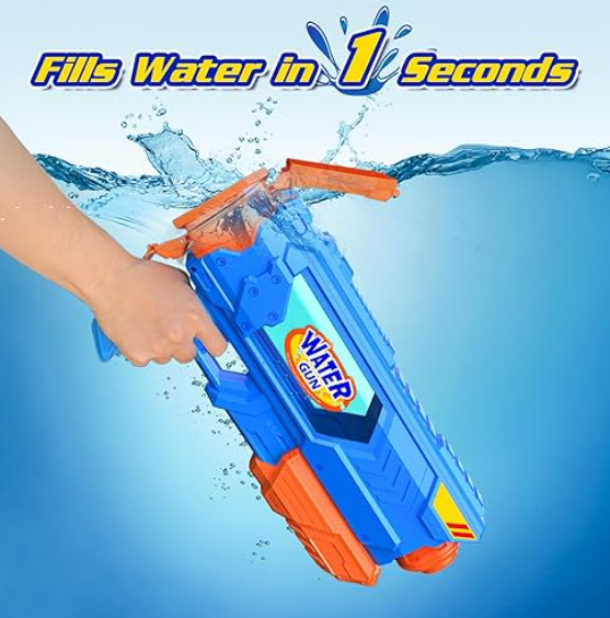 Super Water Soaker for Kids Adults, Fast-Fill 1200cc High Capacity & 3 ...