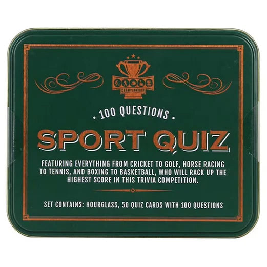 Sports Quiz Trivia Game- 100 Questions + Hourglass Timer- Who will wil ...